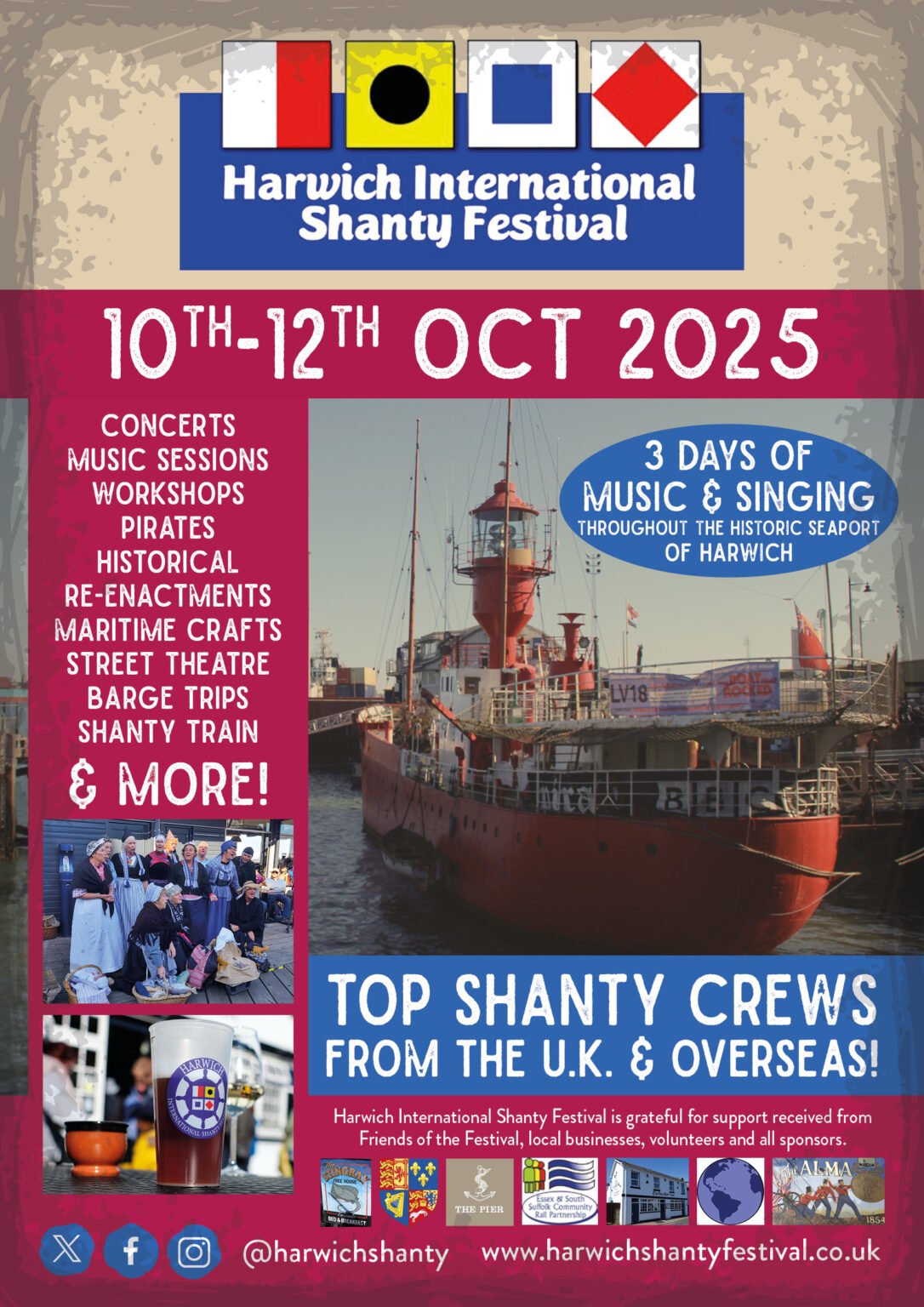 2025 Festival Programme – Download or Postal – Harwich Shanty Festival ...